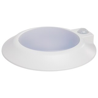7in LED Disk Light Fixture with Occupancy Sensor White Finish CCT ...