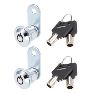 Tubular Cam Lock 20mm Cylinder Length Chrome Finish Keyed Different ...