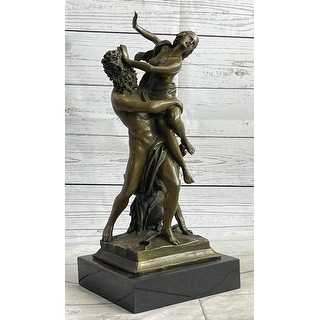 Signed Greek God Pluto Abduction Of Sabine Woman Bronze Mythical Sculpture - Bed Bath & Beyond ...
