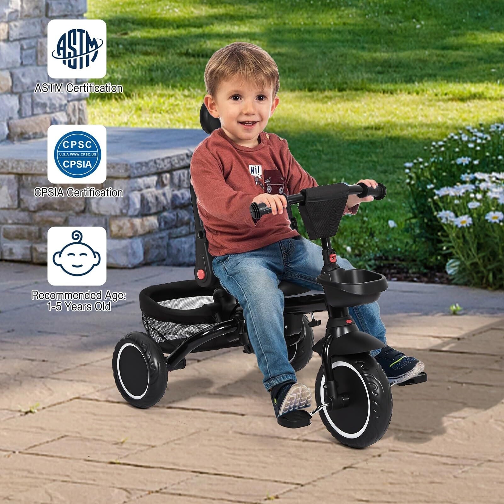 Best tricycle for 1 year old store