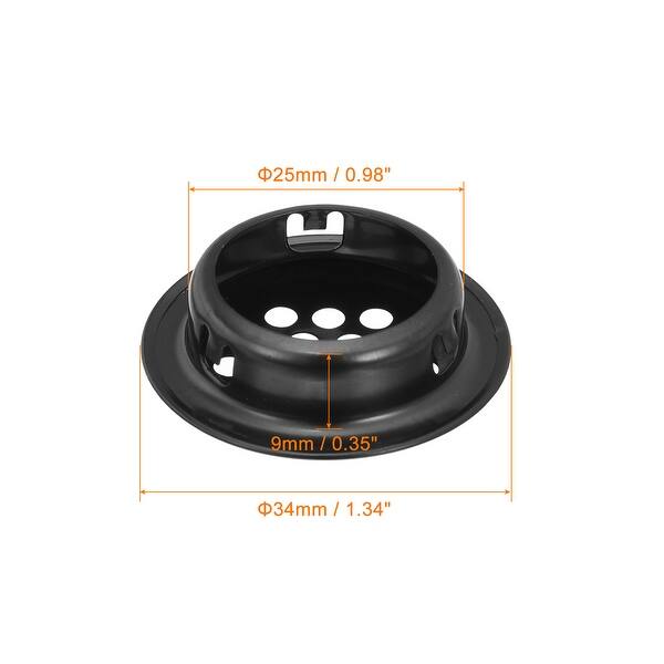 25mm Circular Soffit Vent, 10pcs Stainless Steel Round Air Vents, Black ...