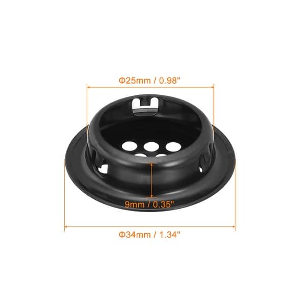 25mm Circular Soffit Vent, 20pcs Stainless Steel Round Air Vents, Black ...