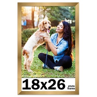 18x26 Frame Gold Bronze Picture Frame - Modern Photo Frame Includes UV ...