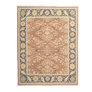 Rust/Grey Soumak Flatweave Area Rug - Bed Bath & Beyond - 37161210