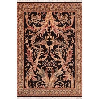 Bhati Pak Persian Malissa Black/Green Wool Rug - 8'3'' x 10'1'' - 8 ft ...