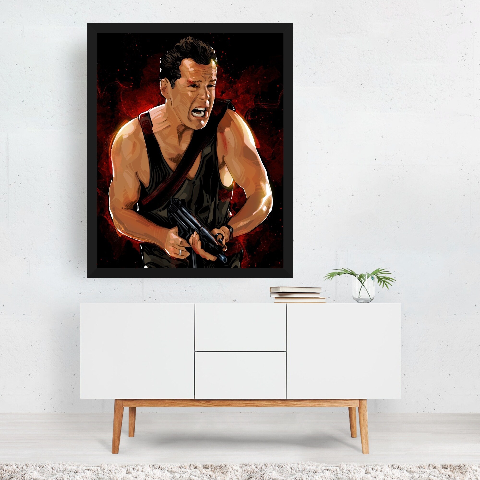 die hard poster framed