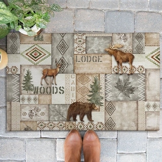 Laural Home Trail Ridge Gray Outdoor Door Mat - Bed Bath & Beyond ...
