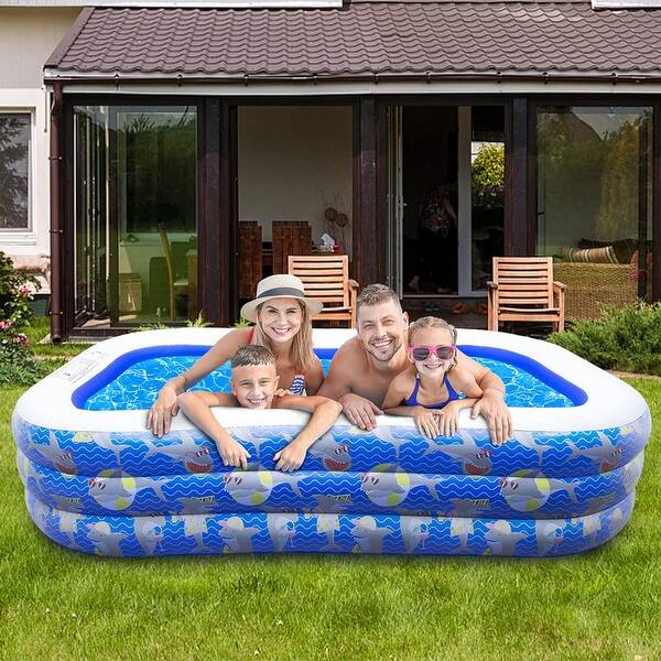 rectangular inflatable pool for adults