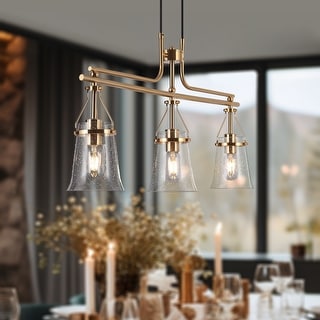 Hunter Briargrove 7-Light Linear Chandelier - Dining room, Candle ...