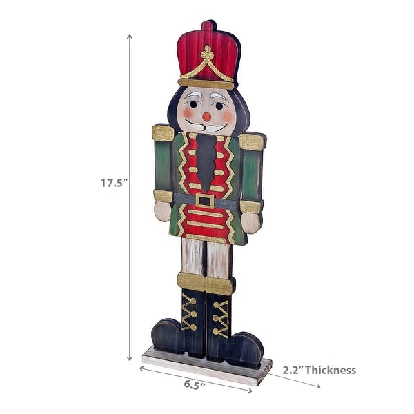 Christmas Wooden Nutcracker On Stand Red Hat - Bed Bath & Beyond - 38431797