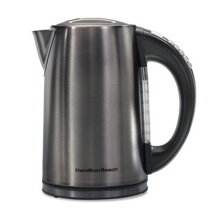 Variable Temperature Electric Kettle, 1.7 Liter, Brushed Black ...