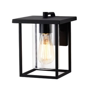 Global Pronex Larkyn Black 8.25'' H Outdoor Wall Lantern - Bed Bath ...