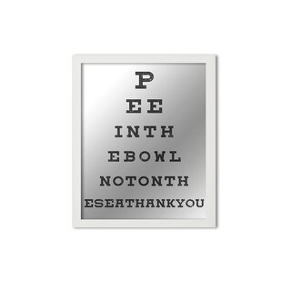 Stupell Pee In The Bowl Bathroom Eye Chart, 11 x 14 - Bed Bath & Beyond ...