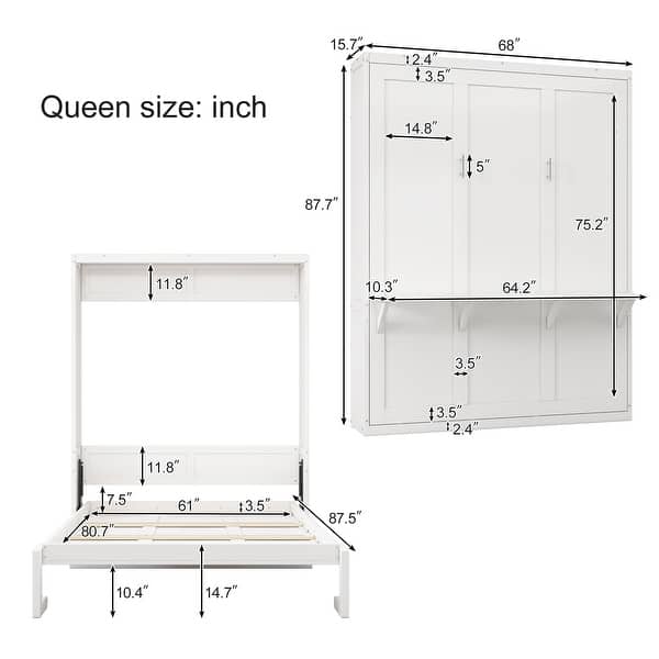 horizontal murphy bed plans