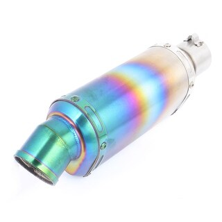 Motorcycle 50mm Inlet Dia Triangle Design Exhaust Slant Tip Pipe ...