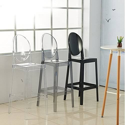 Modern Barstools With Oval Back Bar Stool Chairs For Standing Work ...