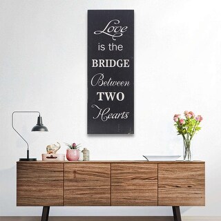 Cheungs Wall Art - Love Is The Bridge Between Two Hearts - Bed Bath ...