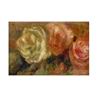 Pierre Auguste Renoir 'Roses' Canvas Art - Bed Bath & Beyond - 39535013