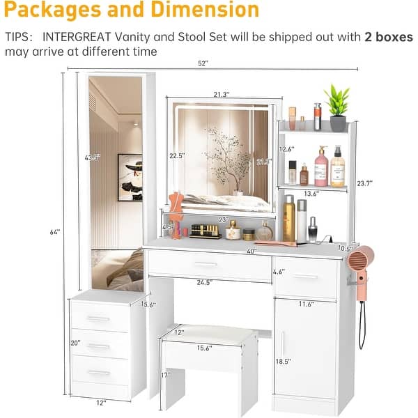 crown makeup vanity