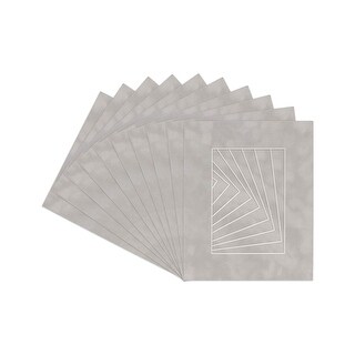 20x24 Mat for 16x20 Photo - Light Grey Suede Matboard for Frames ...