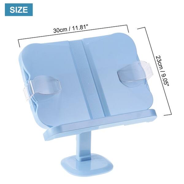 180° Rotate Adjustable Book Holder with Page Clips for Books Textbook ...