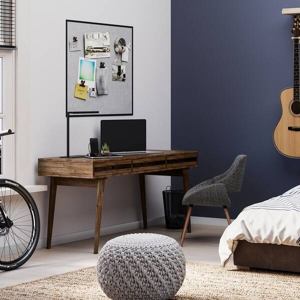 WYNDENHALL Wright ACACIA WOOD Contemporary 60 inch Wide Desk in Rustic ...