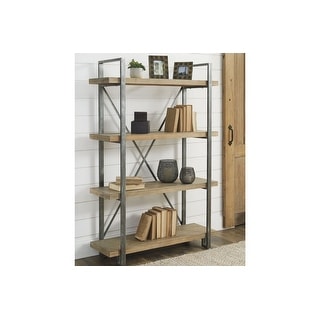 Forestmin Bookcase - Brown-Black A4000045 Forestmin Bookcase - 46.13 In ...