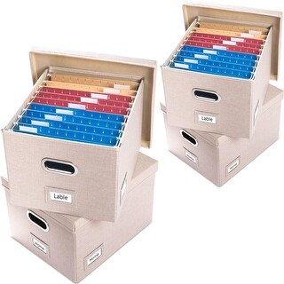 File Organizer Box - Set of 4 (17x14x11.2 inch) - Bed Bath & Beyond ...