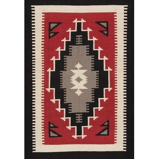 Pasargad Home Tuscany Red Wool Reversible Area Rug - 6' 1'' X 8'11 ...