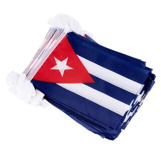 100-Piece Cuban String Flags Pennant Banner Hanging Decoration 5.7" x 8 ...