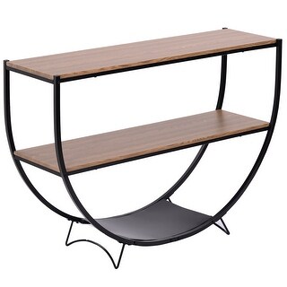 Rustic Industrial Design Console Table - Bed Bath & Beyond - 36133729