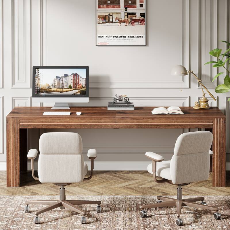 79'' Two Person Desk, Double Desk Long Desk for Home Office ...