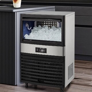 Commercial Ice Maker Machine with 44lbs Ice Storage Capacity - N/A ...