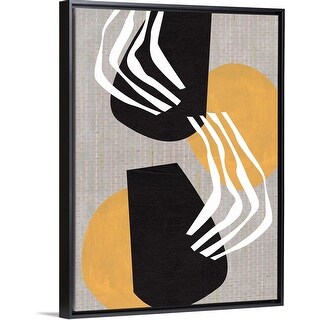 "Archetype Structures IV" Black Float Frame Canvas Art - Bed Bath ...