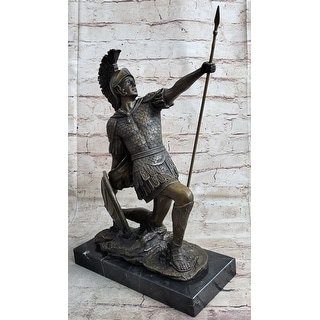 Greek Hoplite Roman Legion Warrior Hero Bronze Statue Sculpture On ...