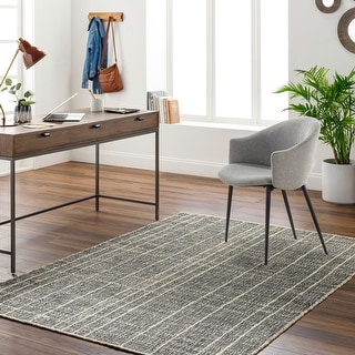 Nusakan Handmade Plaid Jute Blend Area Rug - Bed Bath & Beyond - 36801921