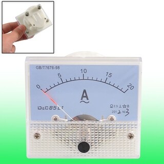 Class 2.5 Accuracy Analog AC 0-20A Scale Range Amperemeter Panel Meter ...