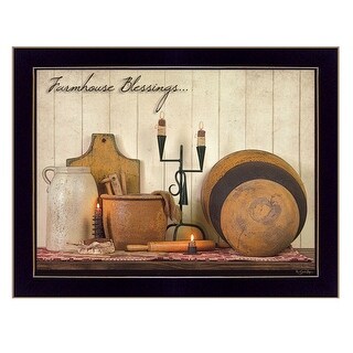 Farmhouse Blessings 1 Black Framed Print Wall Art - Bed Bath & Beyond ...