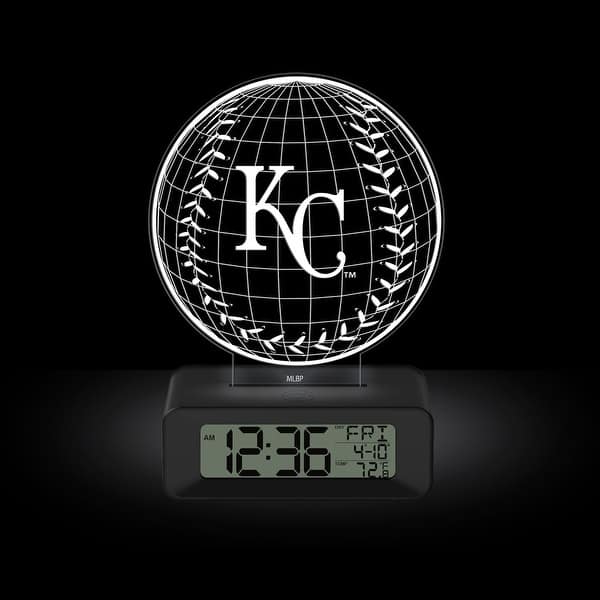 MLB Kansas City Royals Color-Changing Led 3d Illusion Alarm Clock with ...