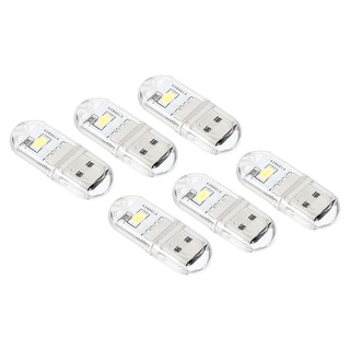 6Pcs USB Night Light Portable Plug-in Mini LED Lamp Stick 2 Beads - Bed ...