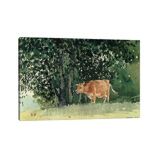iCanvas "Cow in Pasture, 1878 " by Winslow Homer Canvas Print - Bed ...