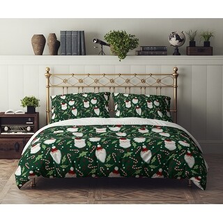 SANTA & CANDYCANES EVERGREEN Comforter Set by Kavka Designs - Bed Bath ...