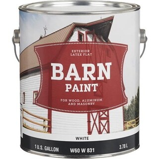 - Flat Ltx Wht Barn Paint W60W00831-16 Unit: GAL - Bed Bath & Beyond ...