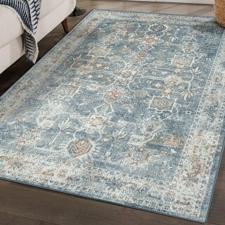 Luxe Weavers Floral Modern Farmhouse Area Rug - Bed Bath & Beyond ...