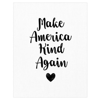 Make America Kind by Jan Weiss Canvas Art Print - Bed Bath & Beyond ...