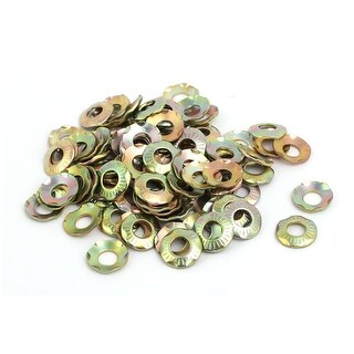 5mm Inner Dia Carbon Steel Claw Locking Washer Bronze Tone 100pcs - Bed ...