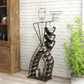 Unique Design Wine Bakers Rack,Freestanding Wine Rack with Storage ...