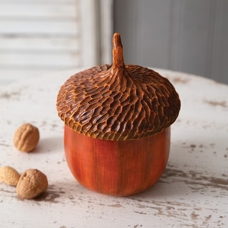 Acorn Trinket Box - 5undefined'' dia. x 7''H - Bed Bath & Beyond - 37837571