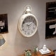 Small Retro Oval Wall Clock, Battery Operated Silent Decor Wall Clocks ...
