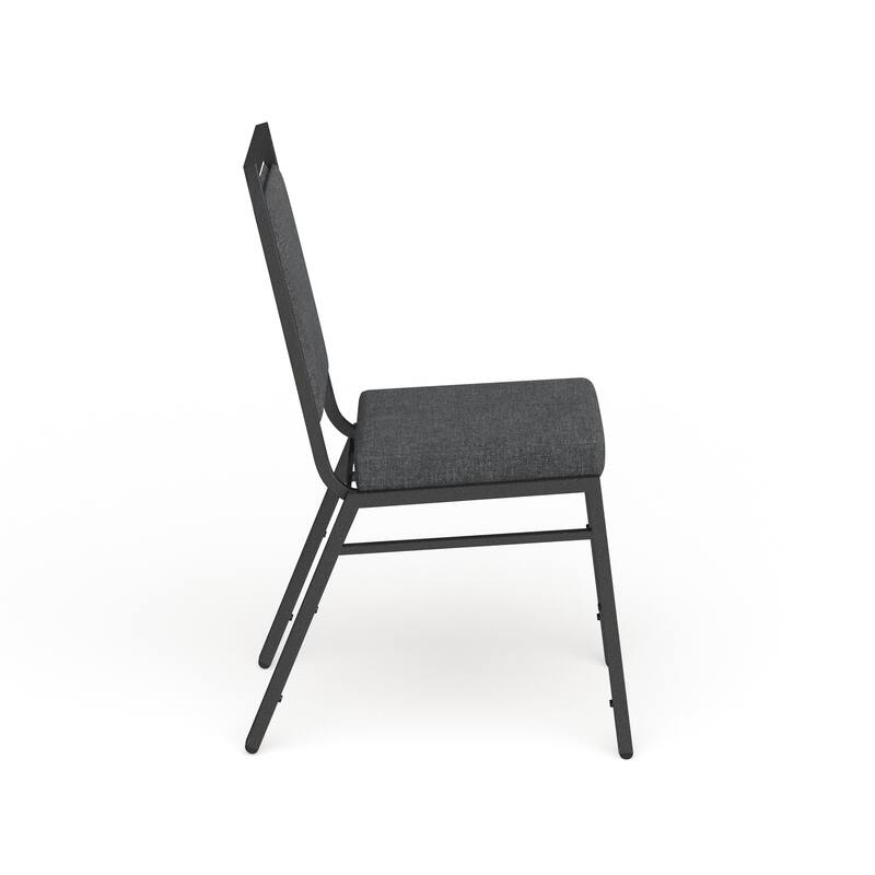 Square Back Stacking Banquet Chair with Silvervein Frame - Overstock ...